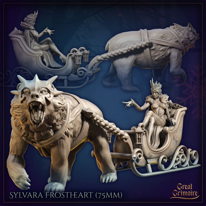 3D Printable Sylvara Frostheart by Great Grimoire